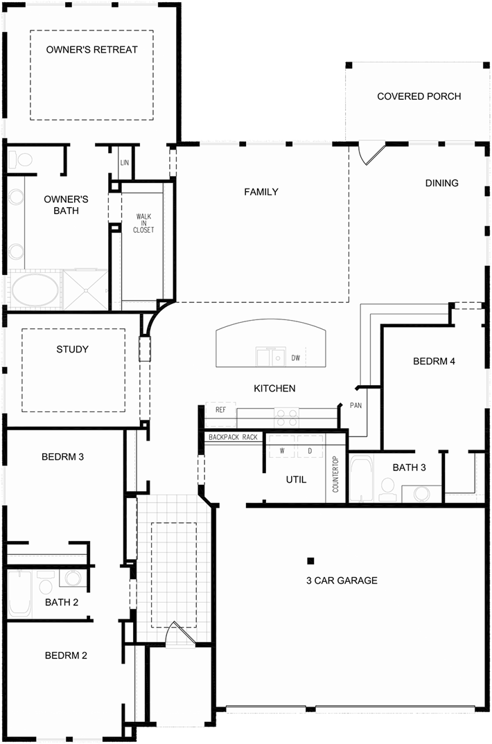 The Bynum located in The Falls - Edgewater | David Weekley Homes